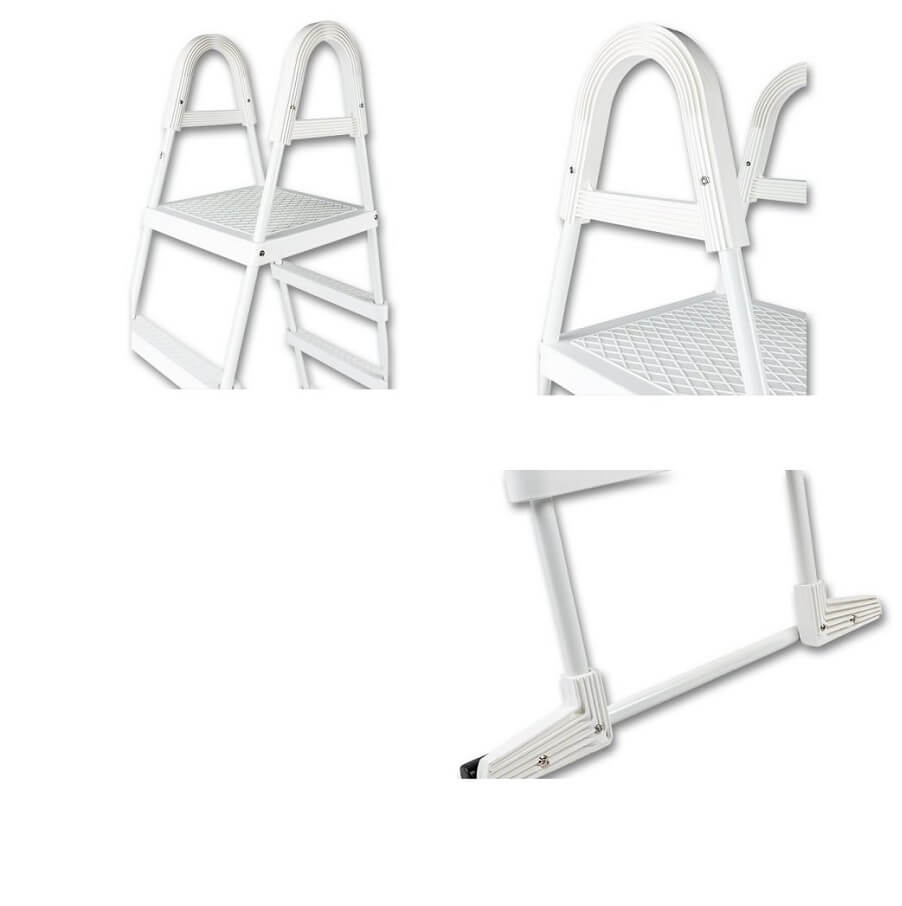 Pool stige Deluxe 2x4 trin plus platform AZURO - Stiger fritstående ...