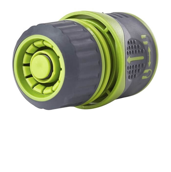 Slangekobling 1/2" med stop - PVC Fittings og Rør - Poolworld.dk